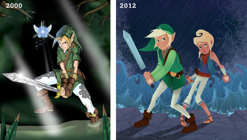Evolution comparison 2002 VS 2012 – NormGrock – Illustrator